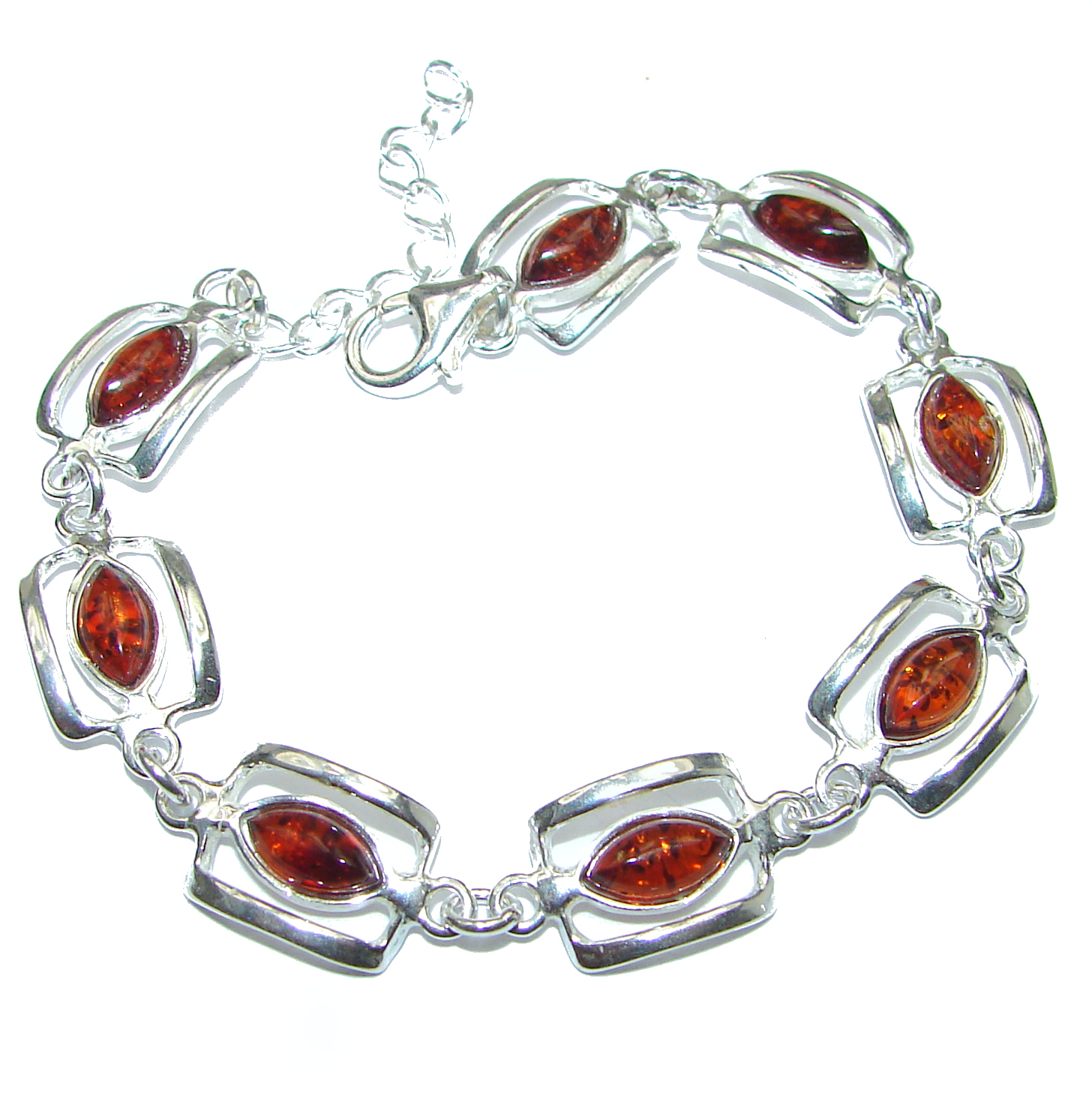Beautiful authentic Baltic Polish Amber .925 Sterling Silver ...