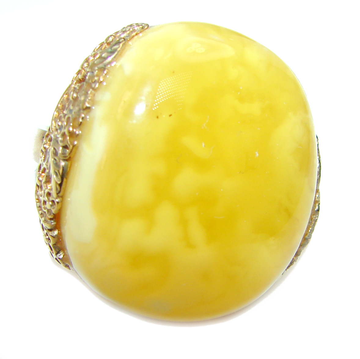Butterscotch Amber .925 Sterling Silver handcrafted Ring s. 7 ...