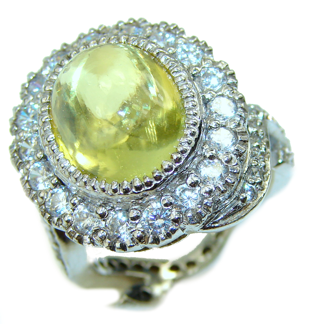 Royal Style Citrine .925 Sterling Silver handmade Ring s. 7 - model #5 ...